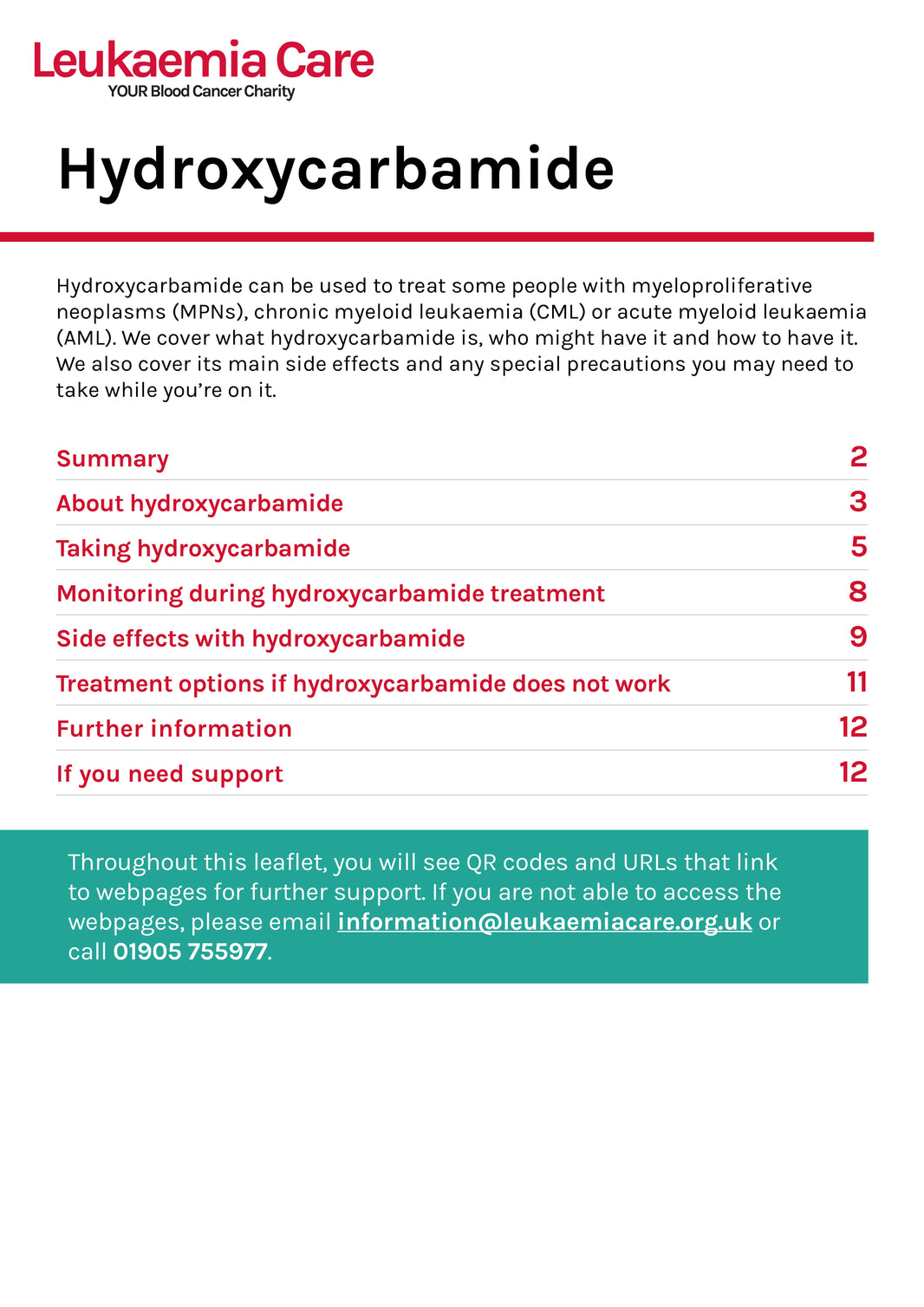 Acute myeloid leukaemia (AML) – Leukaemia Care online store